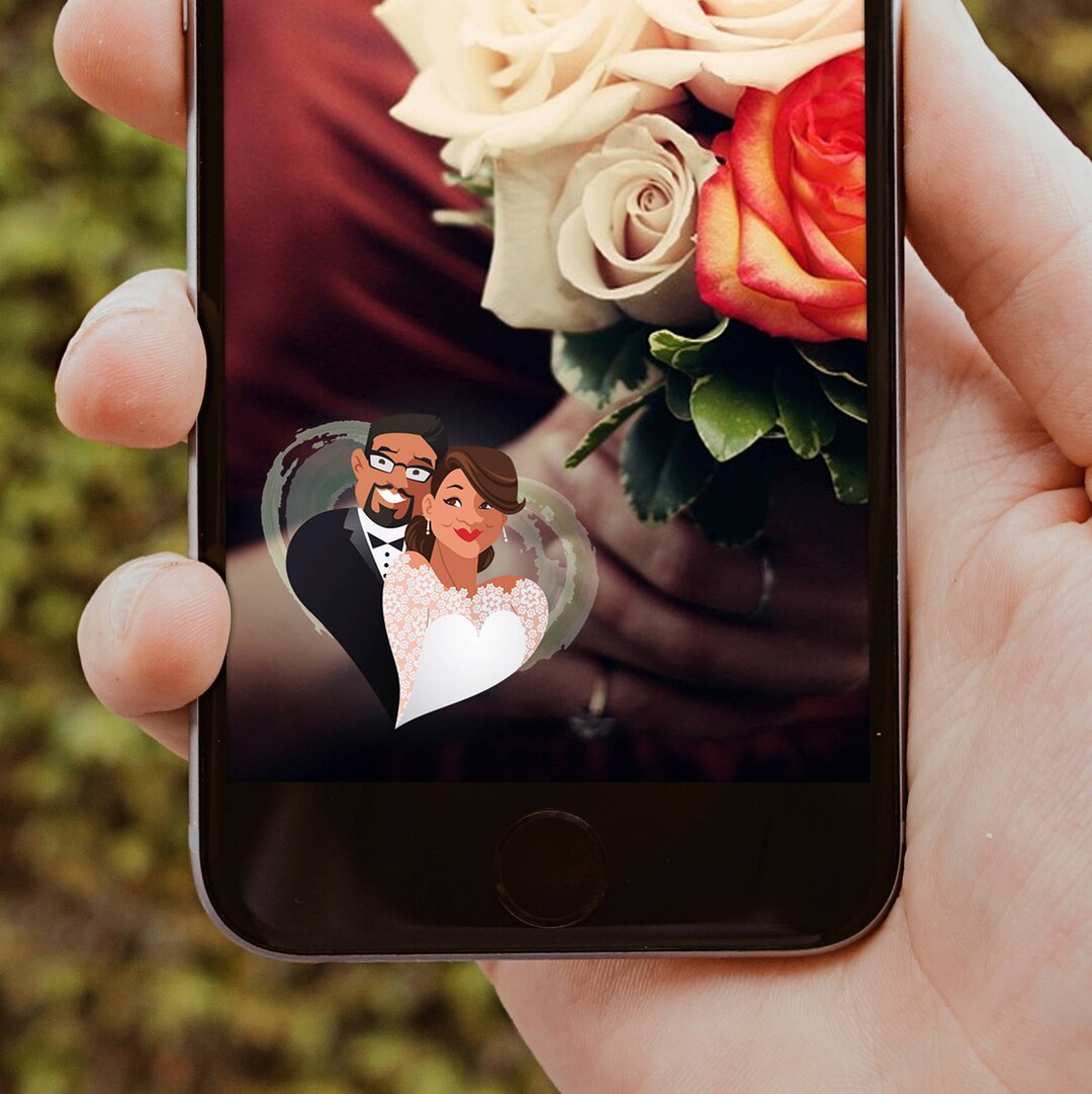 Custom Snapchat Portrait - Custom Geofilter, Illustrated Portrait - Etsy