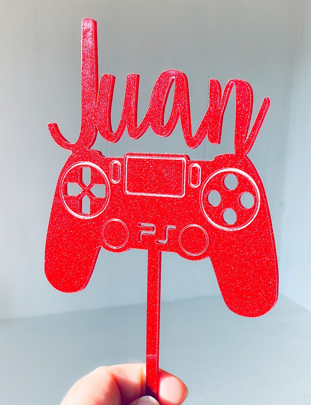 PS Controller Personalised Cake Topper - Etsy