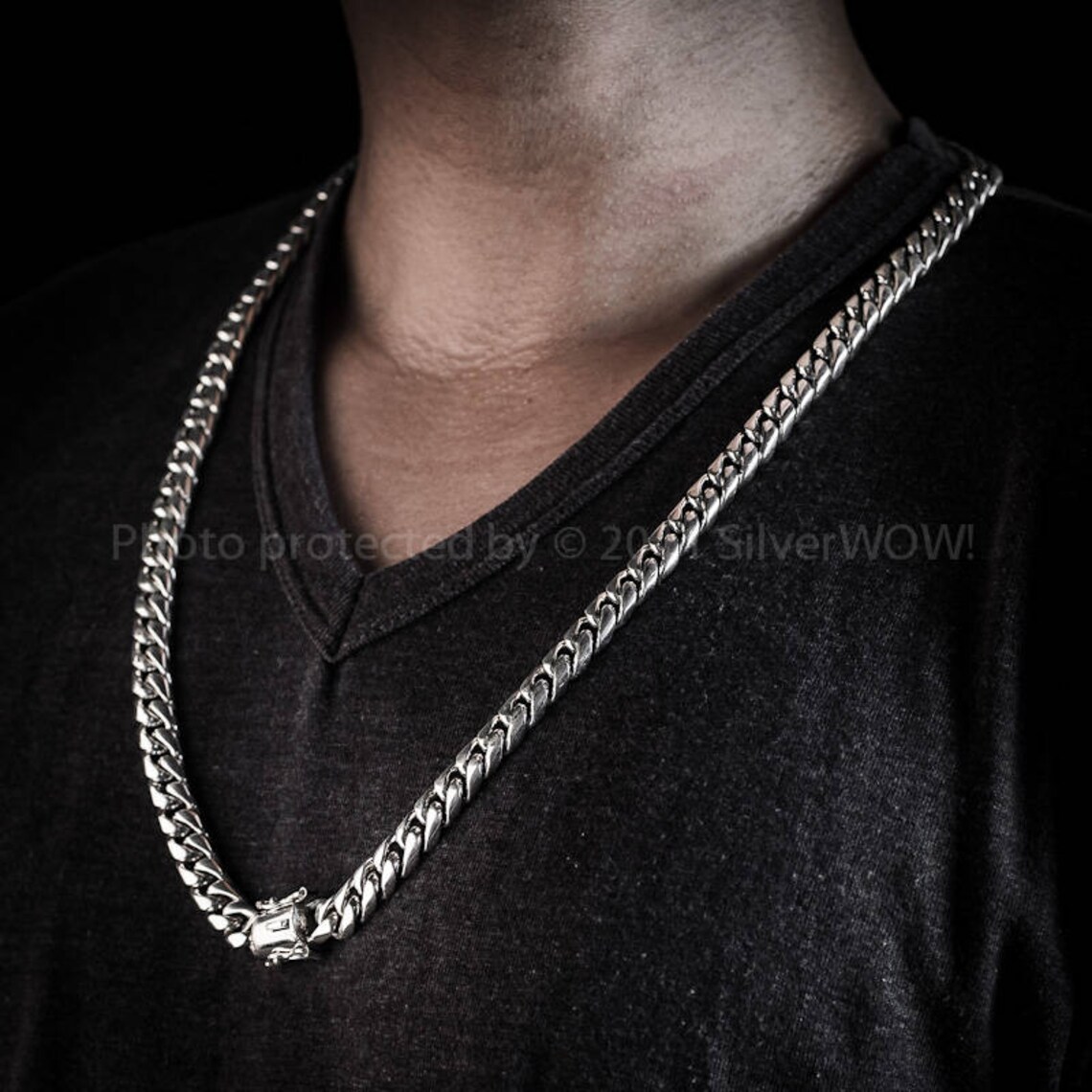 Cuban Link Chain X 12mm Wide 925 Solid Sterling Silver - Etsy