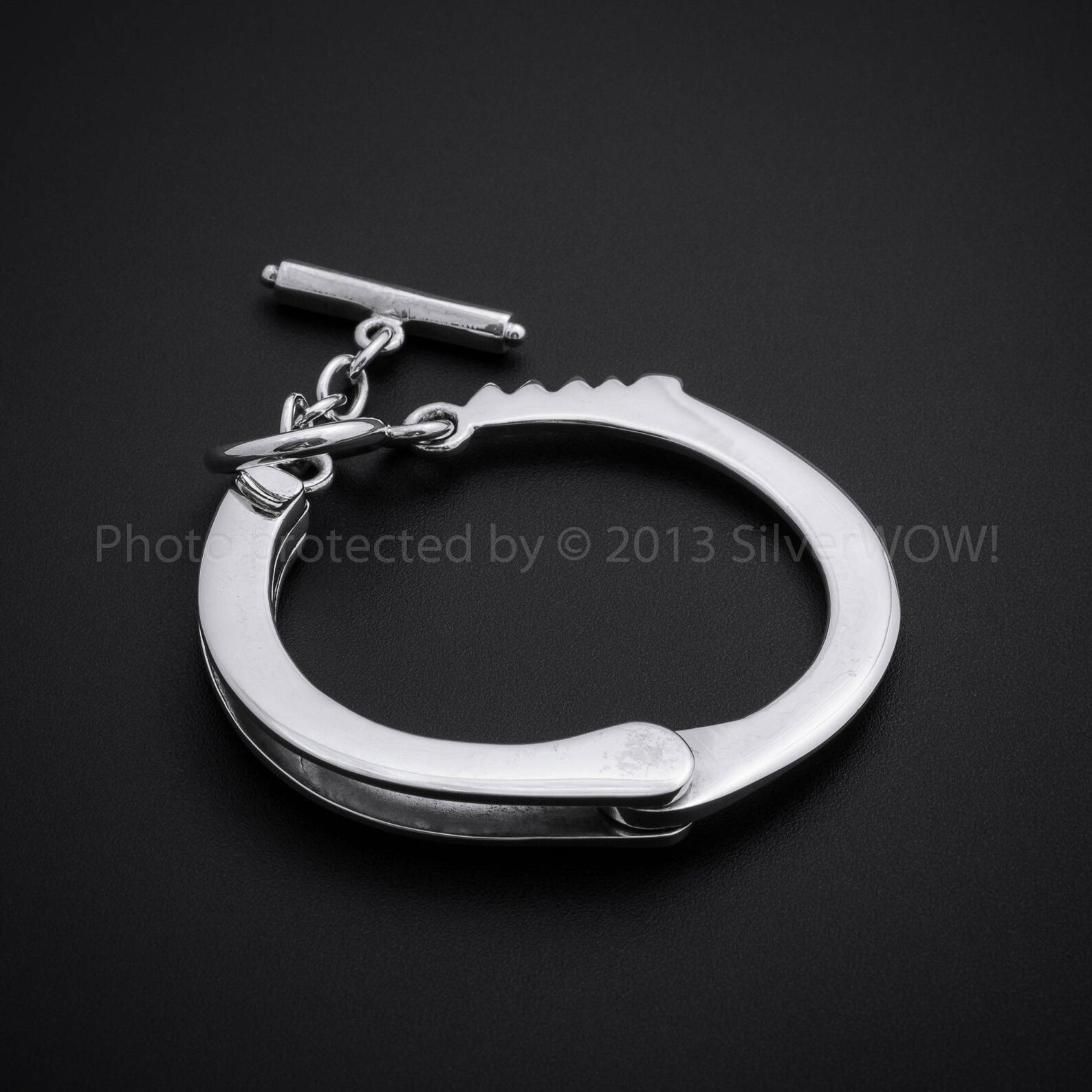 Handcuffs Bracelet Real Handcuff Look 925 Solid Sterling | Etsy