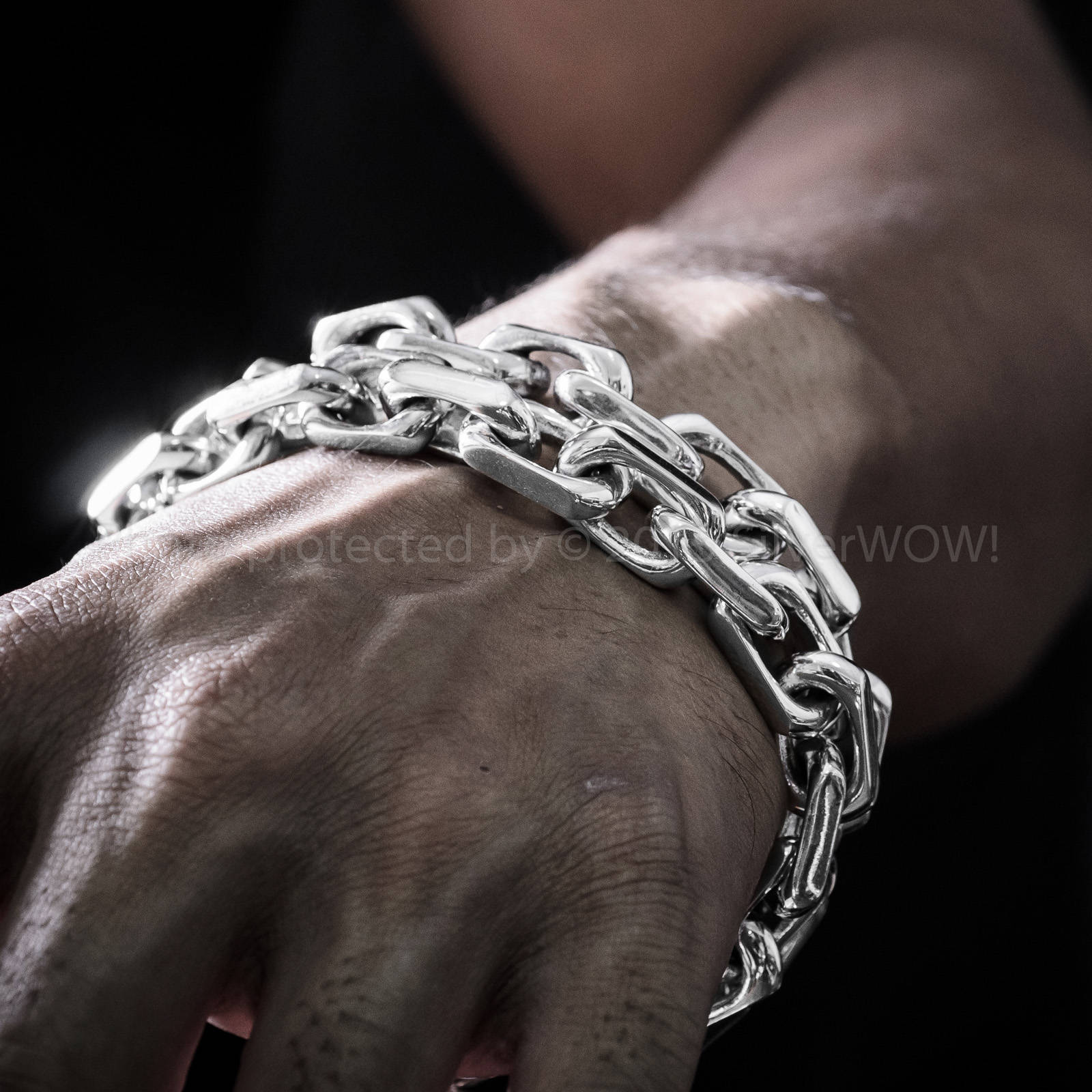 Chain Link Necklace - 12mm Wide, Super Heavy, Sterling Silver. Unique ...