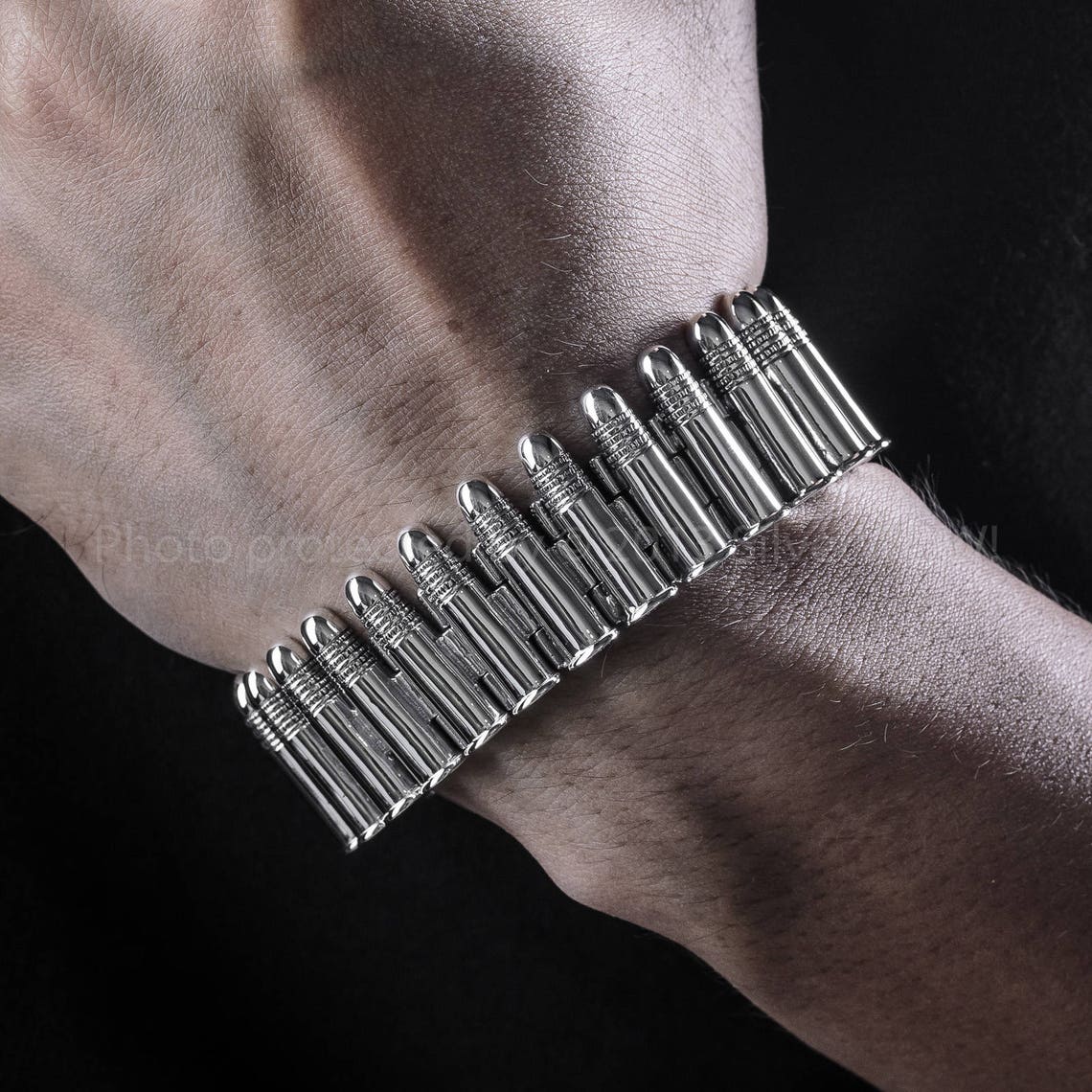 Silver Bullet Bracelet Unusual Design 925 Solid Sterling - Etsy