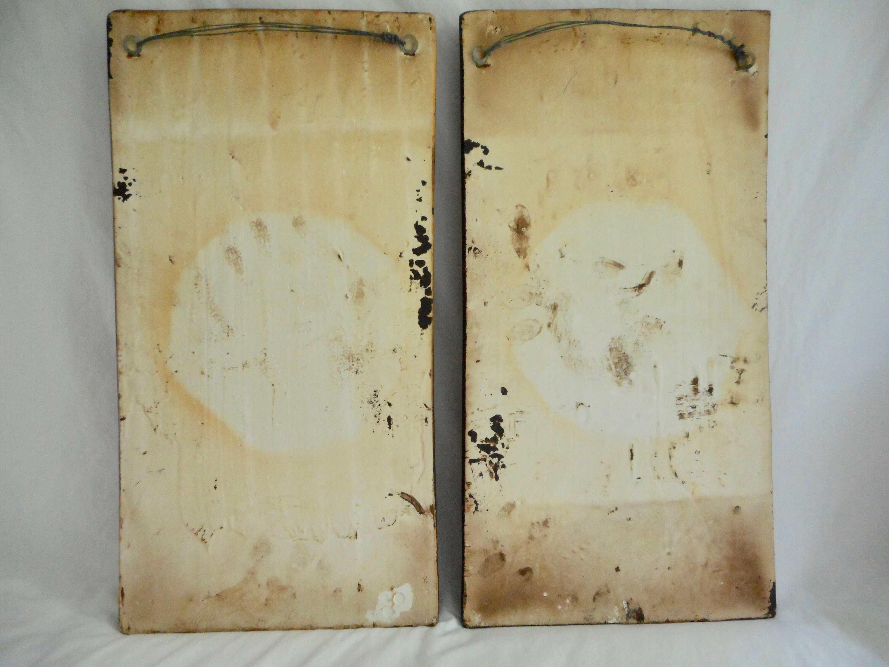 Vintage 1970's Ceramic Wall Hanging SET of 2 Flowers - Etsy