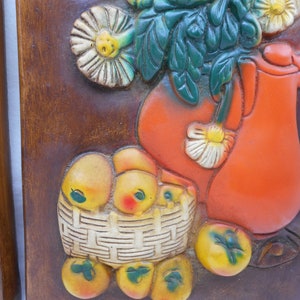Vintage 1970s Ceramic Wall Hanging Set: Retro Kitchen Decor - Etsy