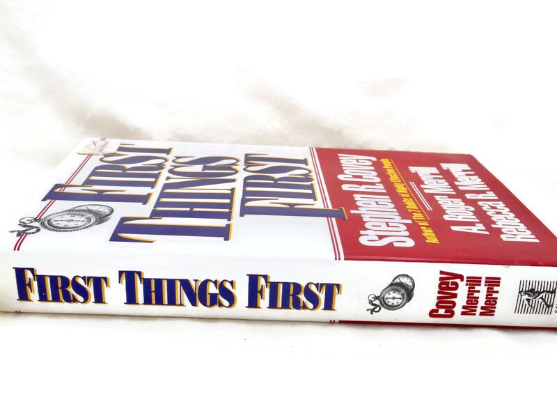 First Things First by Stephen R. Covey Vintage Hardcover 1994 With ...