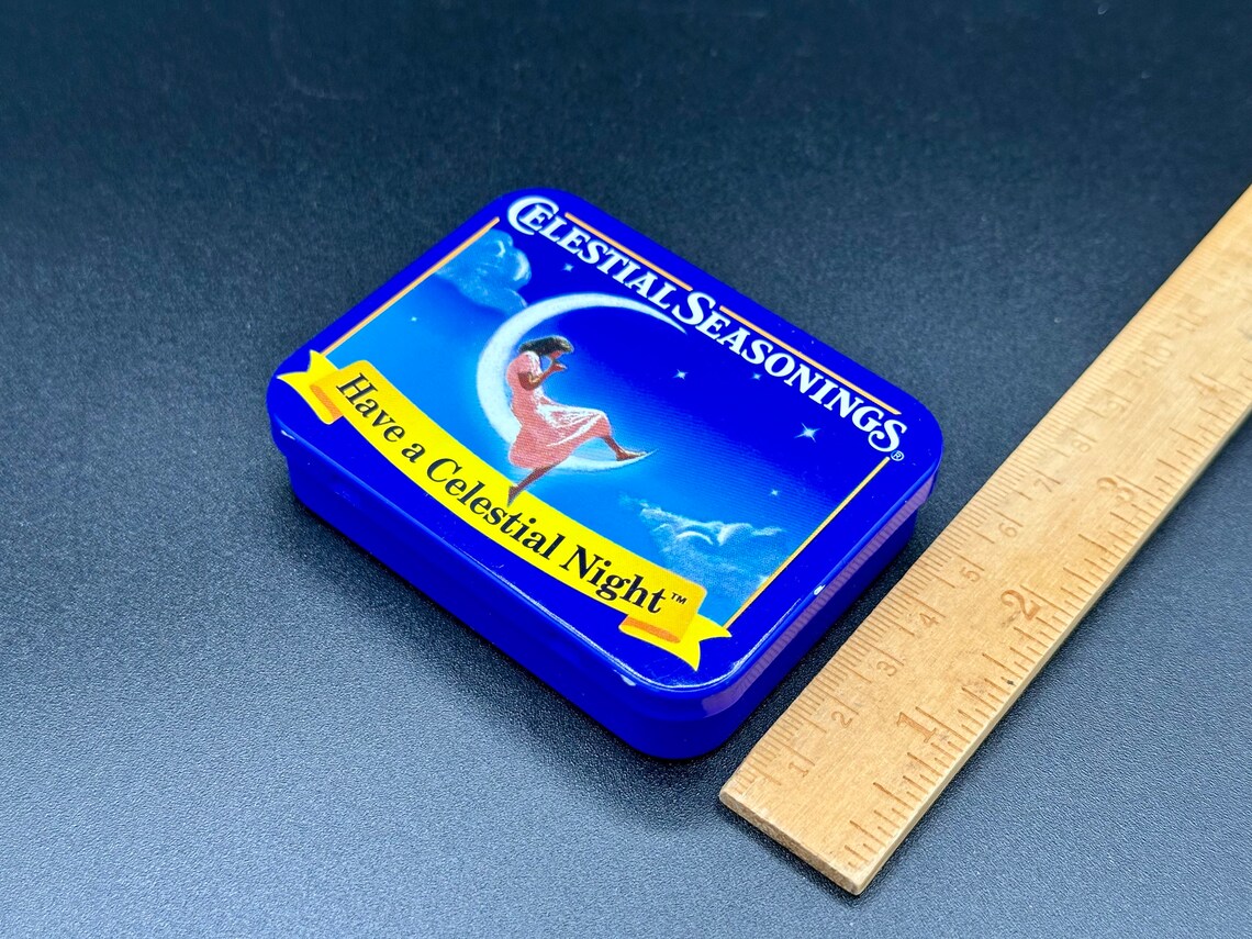 Vintage Celestial Seasonings Tea Tins, Lot of 5 Collectible Tins, Mint ...