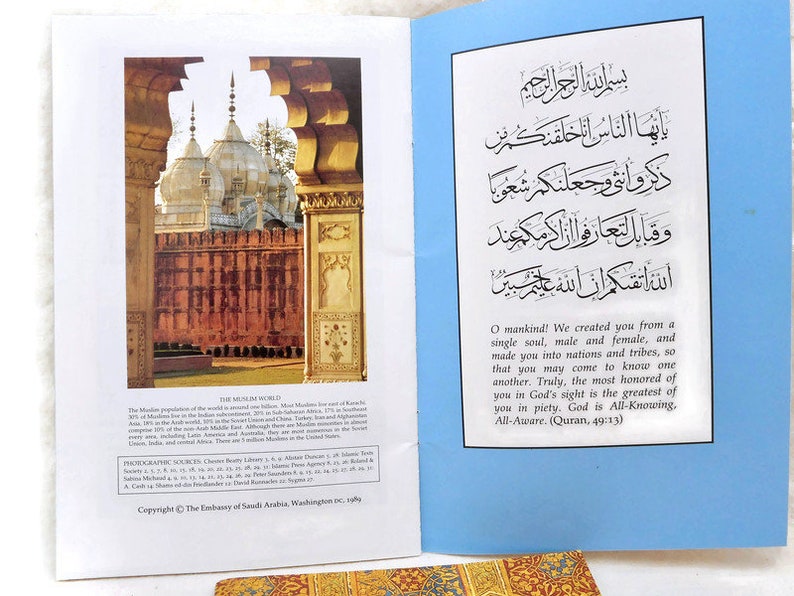 Vintage 1989 Illustrated Pamphlet Understanding Islam and the Muslims ...