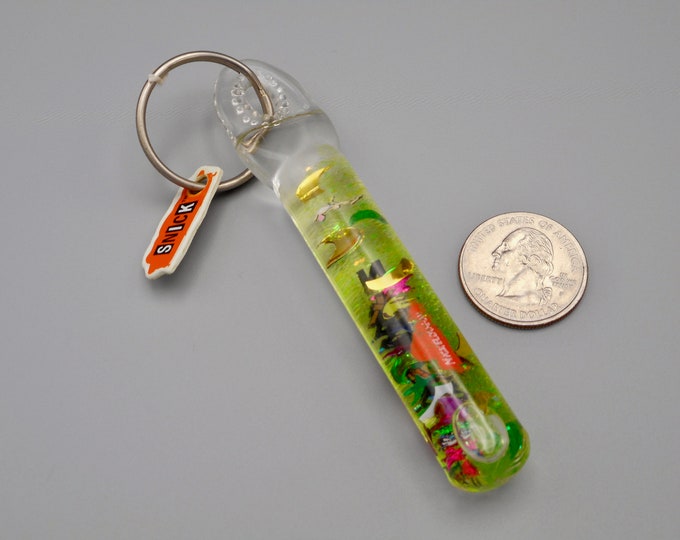 Key Chain NICKELODEON SNICK GLITTER 1990's Keychain, Rare Collectible ...