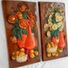 Vintage 1970's Ceramic Wall Hanging SET of 2 Flowers - Etsy