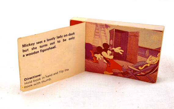 Flip Book Walt Disney's Collectible Moving Picture Flip | Etsy