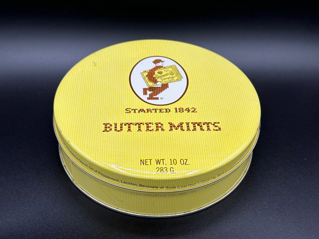 Vintage Buttermints Tin Whitman’s Chocolates Collectible Tin Storage ...