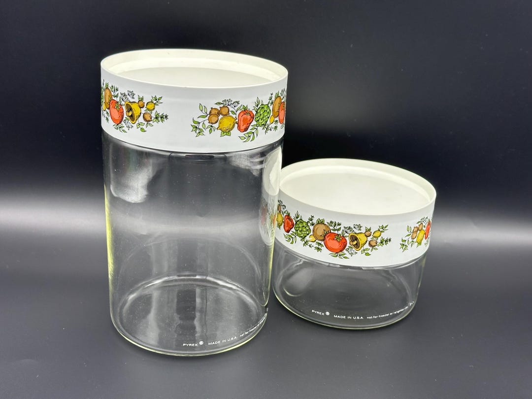 Vintage Pyrex Spice of Life Storage Containers: 1970s Kitchen Set - Etsy