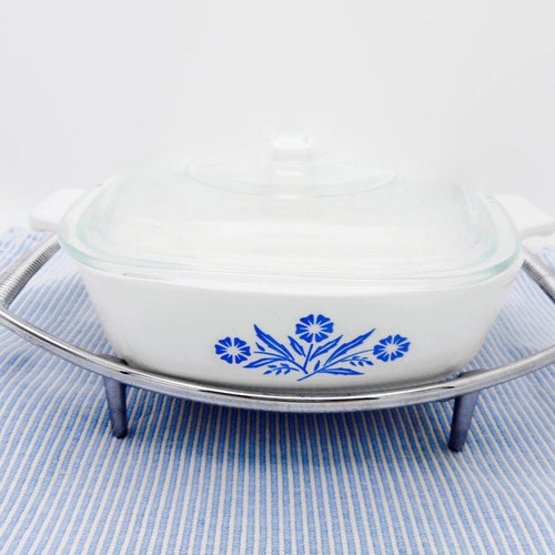 Vintage PYREX Cornflower Blue Corning Ware Dish P-1-B 1 Qt. W/ - Etsy