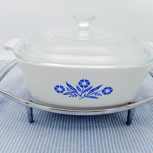 Vintage PYREX Cornflower Blue Corning Ware Dish P-1-B 1 Qt. W/ - Etsy