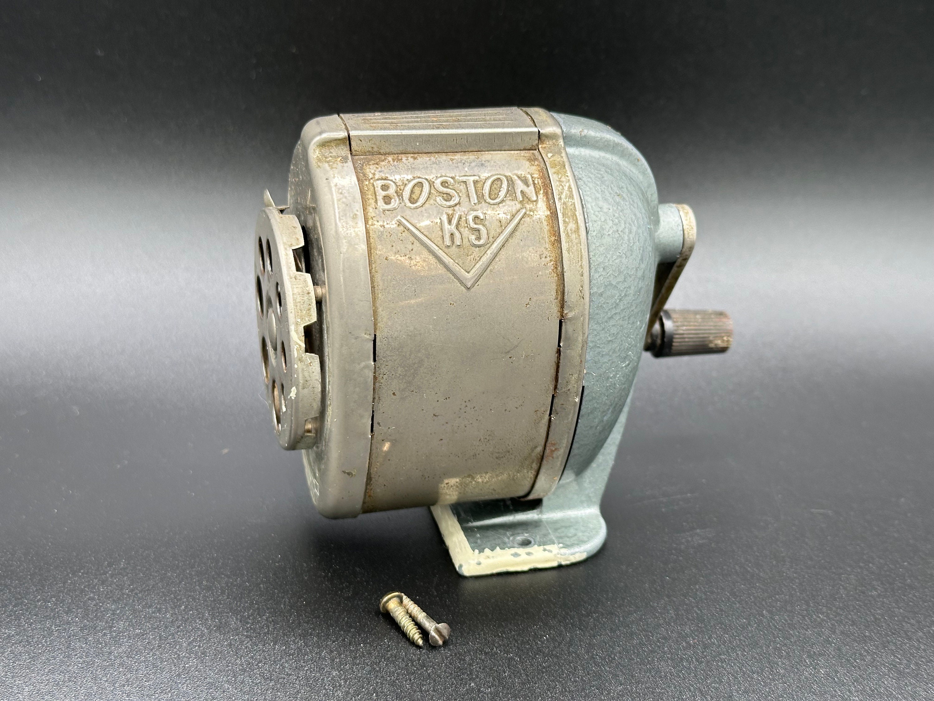 Vintage Pencil Sharpener Hunt Mfg Boston Model KS Pencil Sharpener 8 ...