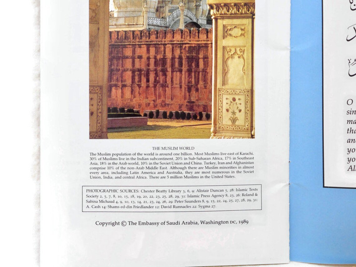 Vintage 1989 Illustrated Pamphlet Understanding Islam and the Muslims ...
