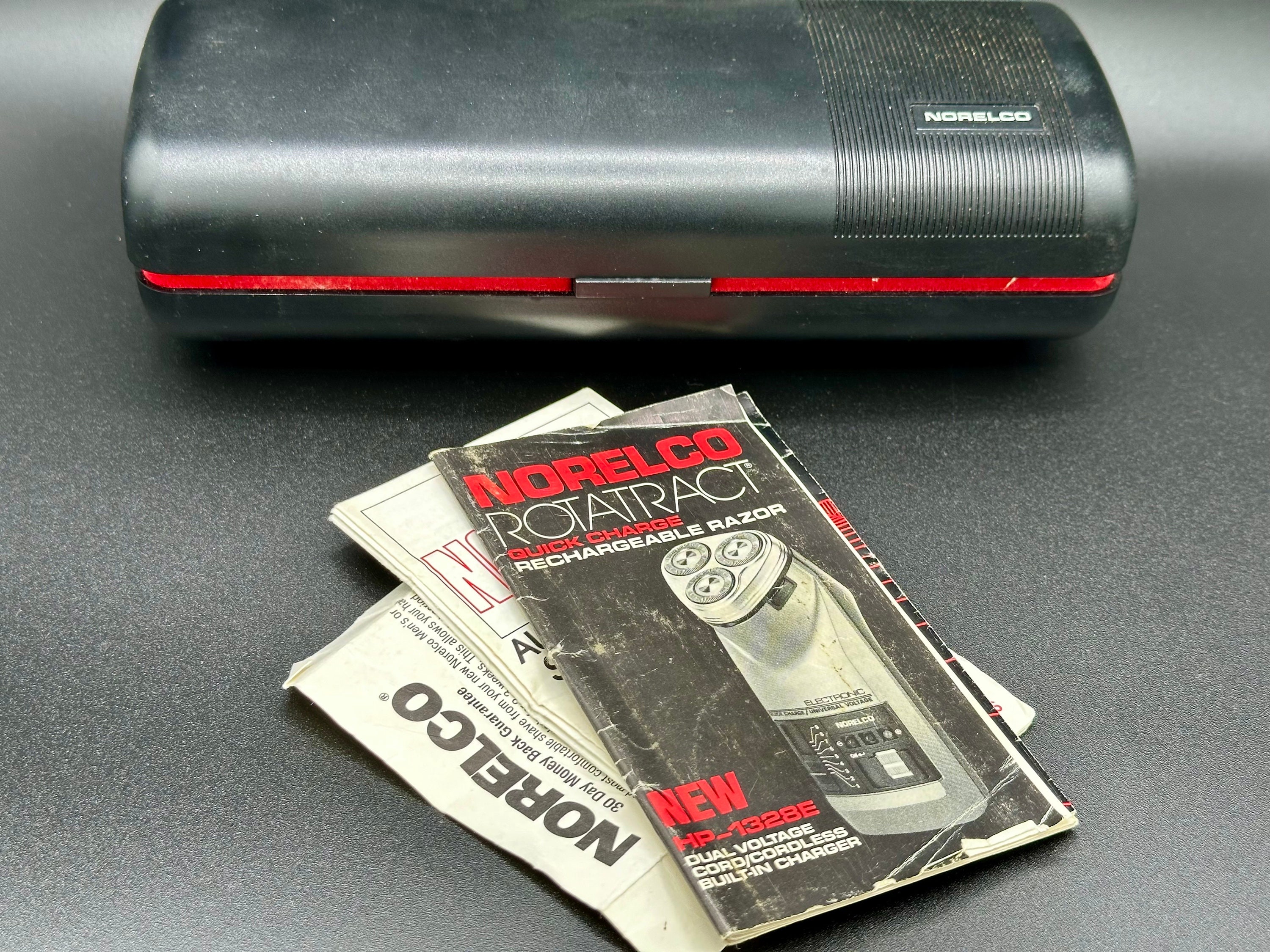 Vintage Norelco Rotatract Quick Charge Rechargeable Electronic Razor ...