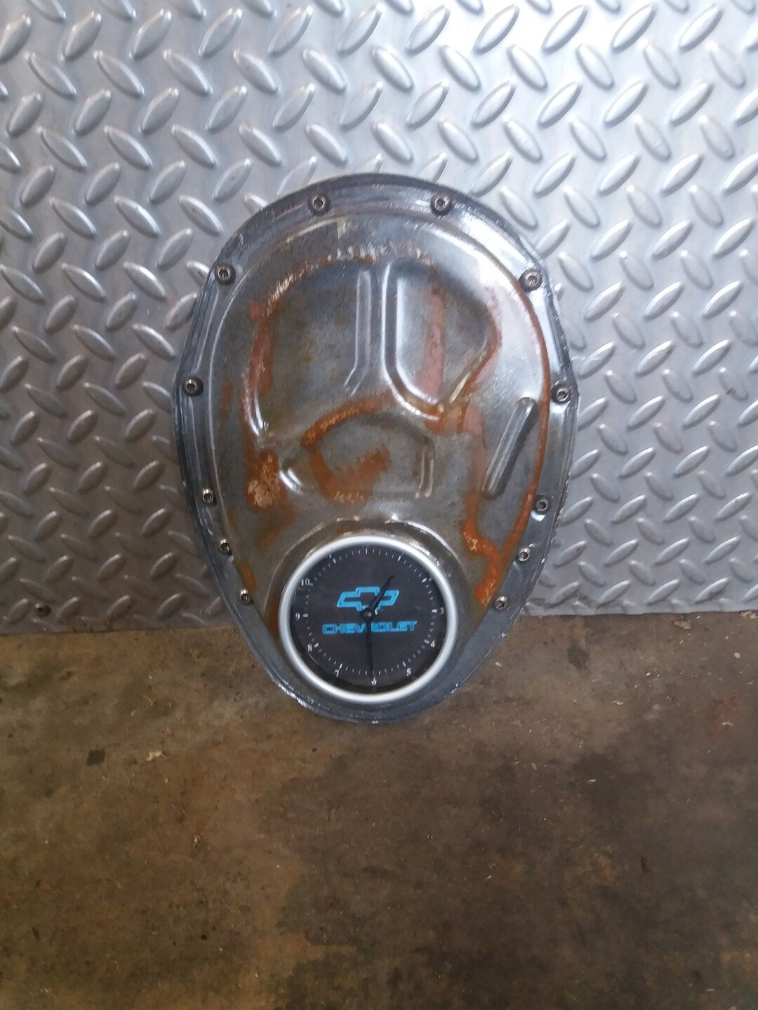 Chevy Timing Cover Clock - Etsy