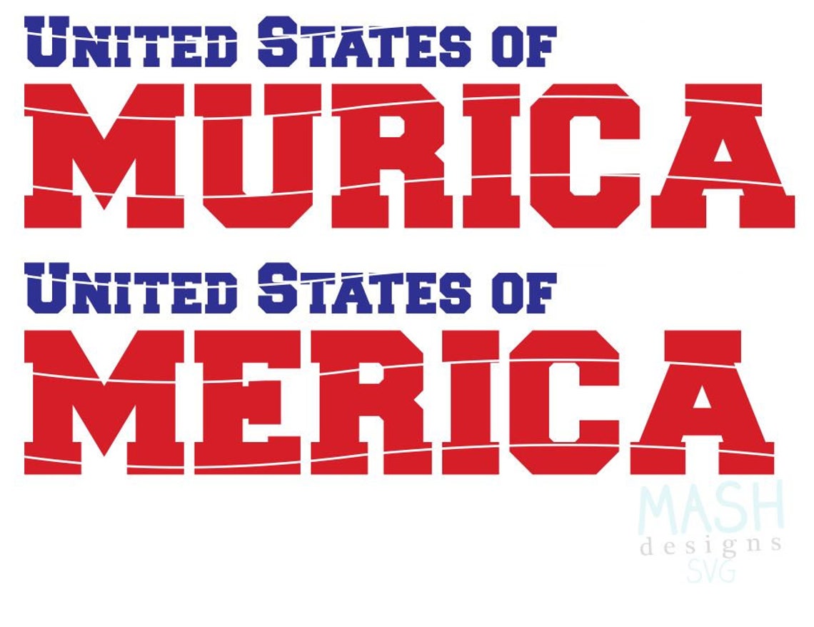 United States of Merica SVG Unites States of Murica SVG - Etsy