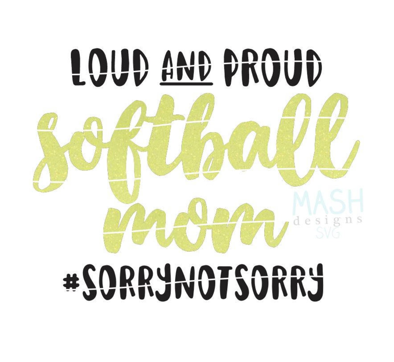Loud And Proud Softball Mom Svg Softball Mom Svg Sorry Not Etsy Denmark