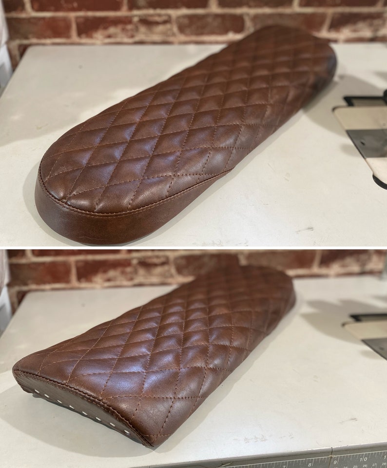 Custom Motorcycle Cafe Racer Brat Style Diamond Seat - Etsy