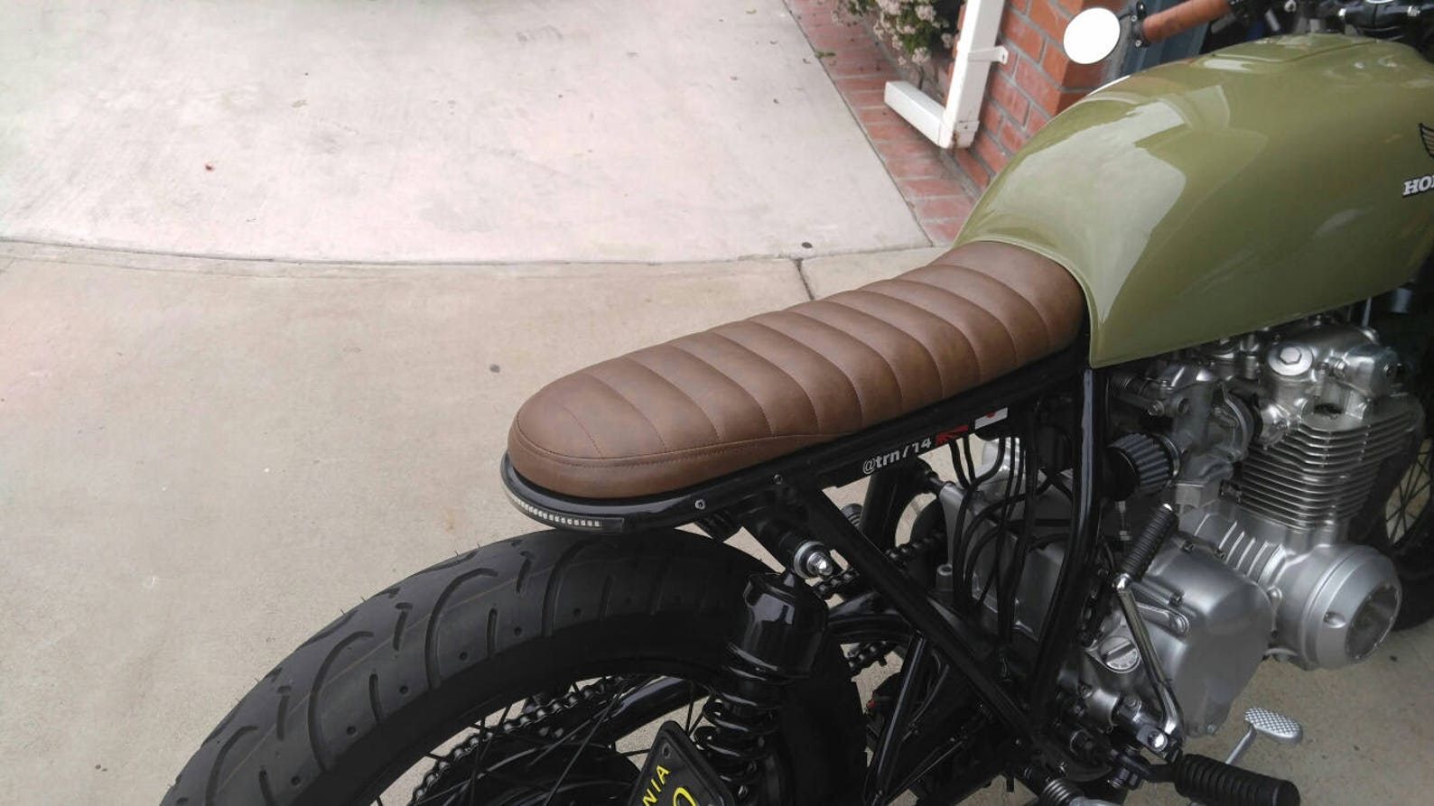 Custom Motorcycle Cafe Racer Brat Style Caterpillar Seat | Etsy