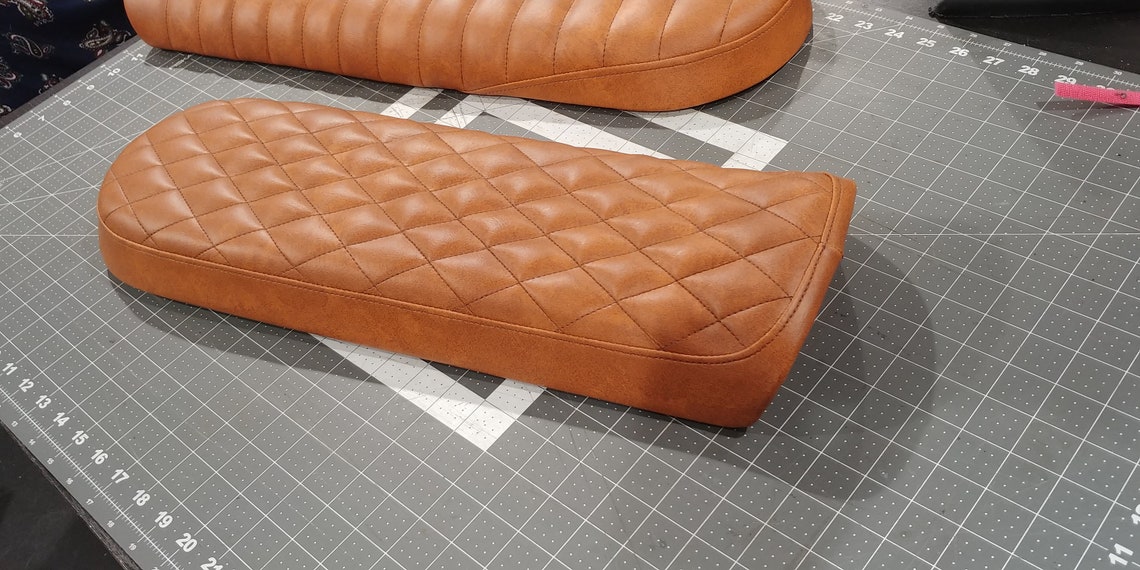 Custom Motorcycle Cafe Racer Brat Style Diamond Seat - Etsy