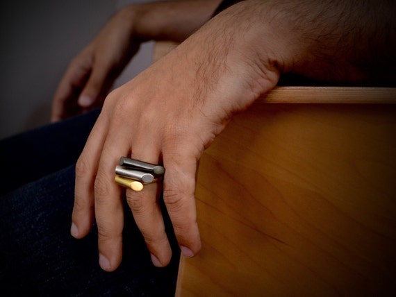 Sterling Silver Matte Ring Stackable Ring Minimalist Ring | Etsy