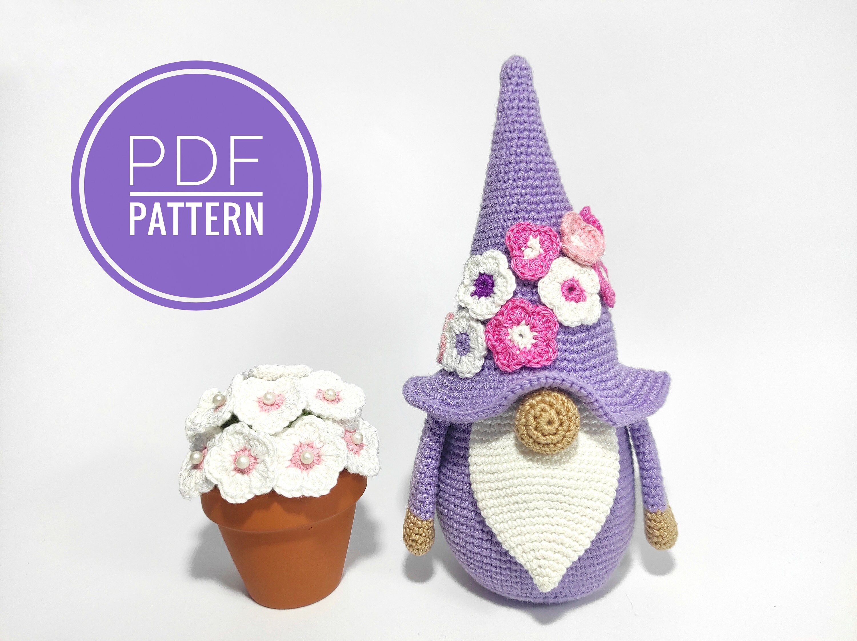 Spring Gnomes Summer Gnome Patterns Flower Gnome Holiday Gnome - Etsy