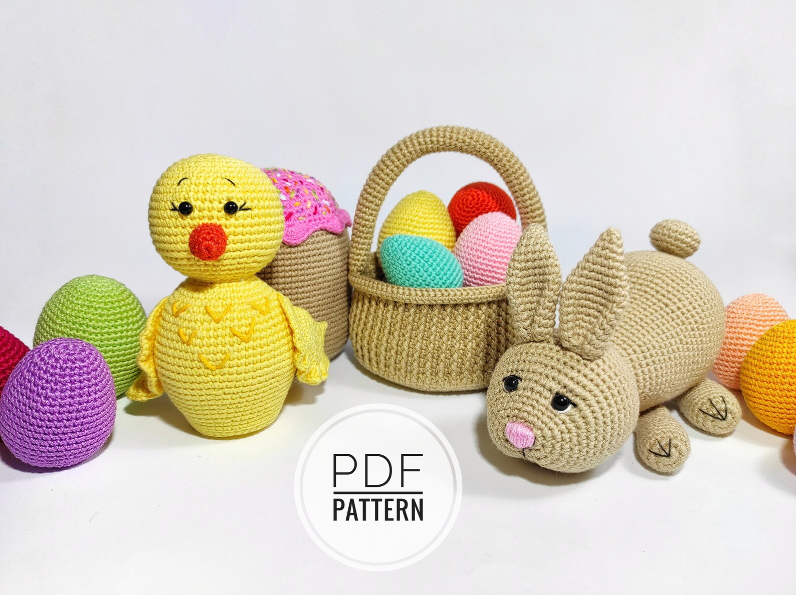 Easter Crochet Patterns Crochet Basket Crochet Bunny Crochet - Etsy