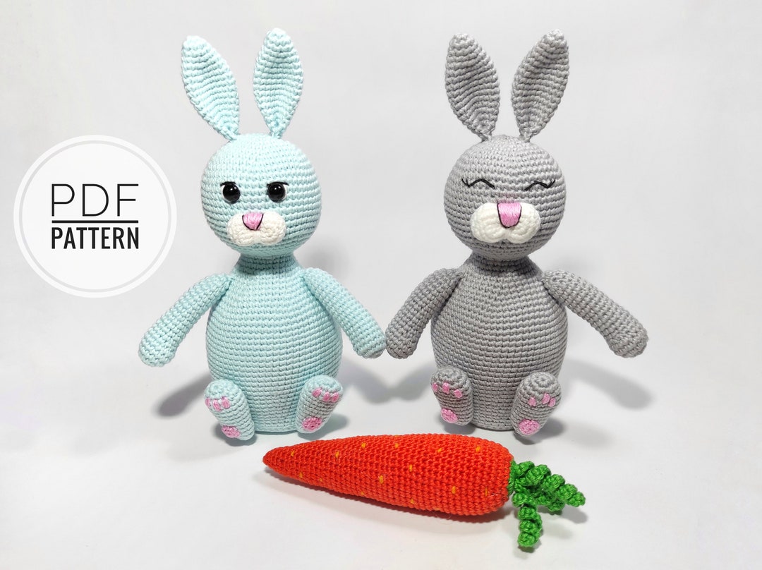 Crochet Bunny Crochet Patterns Pdf Crochet Rabbit Easter Bunny Decor ...
