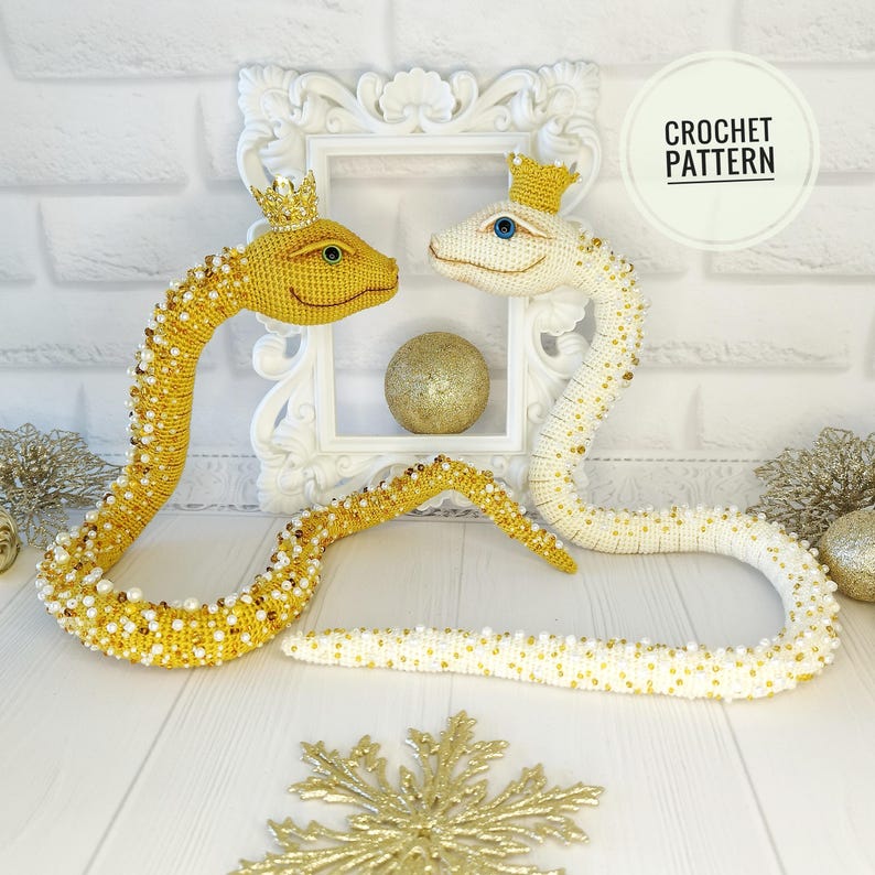 Crochet Pattern Snake Crochet Animals Amigurumi Pattern Crochet Toys ...