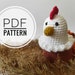 Crochet Chicken Plushie Pattern Amigurumi Pattern Cute Chicken Chicken ...