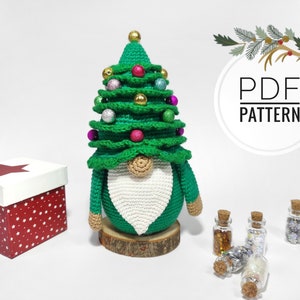 Christmas Tree Gnome Crochet Pattern Christmas Gnome Winter Gnome ...