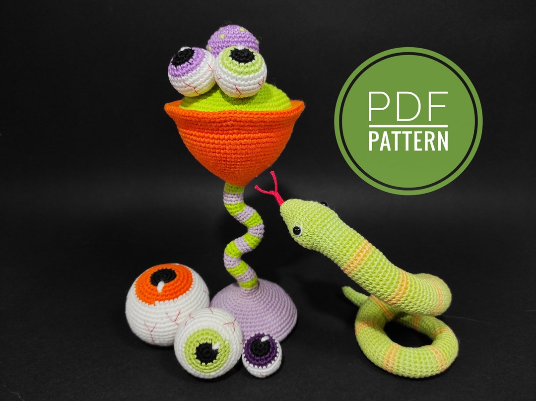 Horror Crochet Patterns Halloween Scary Spooky Decor Halloween Pattern ...