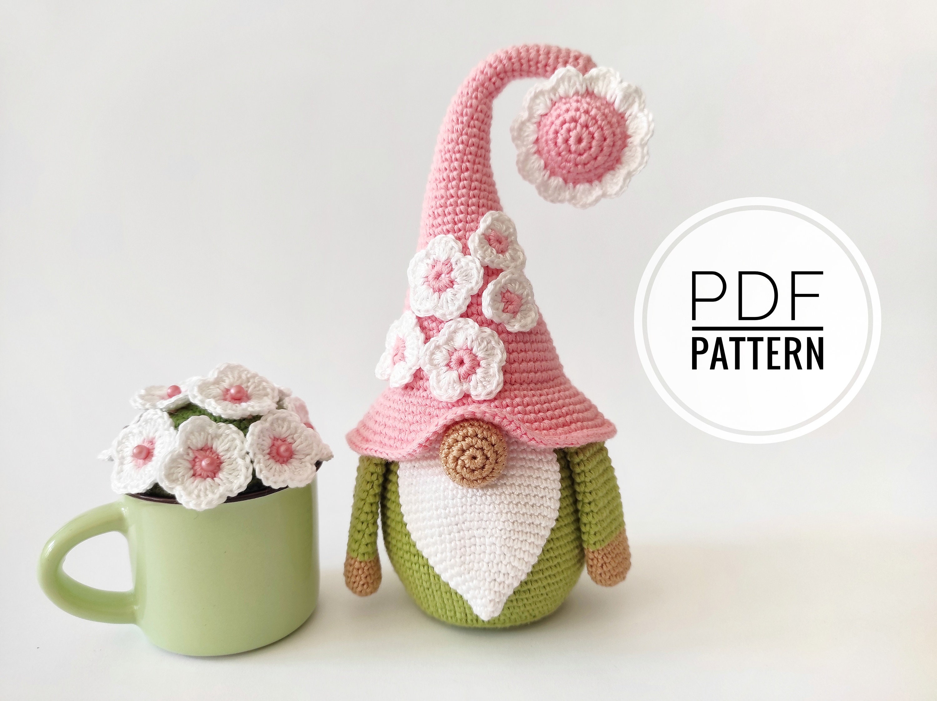 Gnome Patterns Pdf Garden Gnome Spring Gnomes Summer Gnome - Etsy