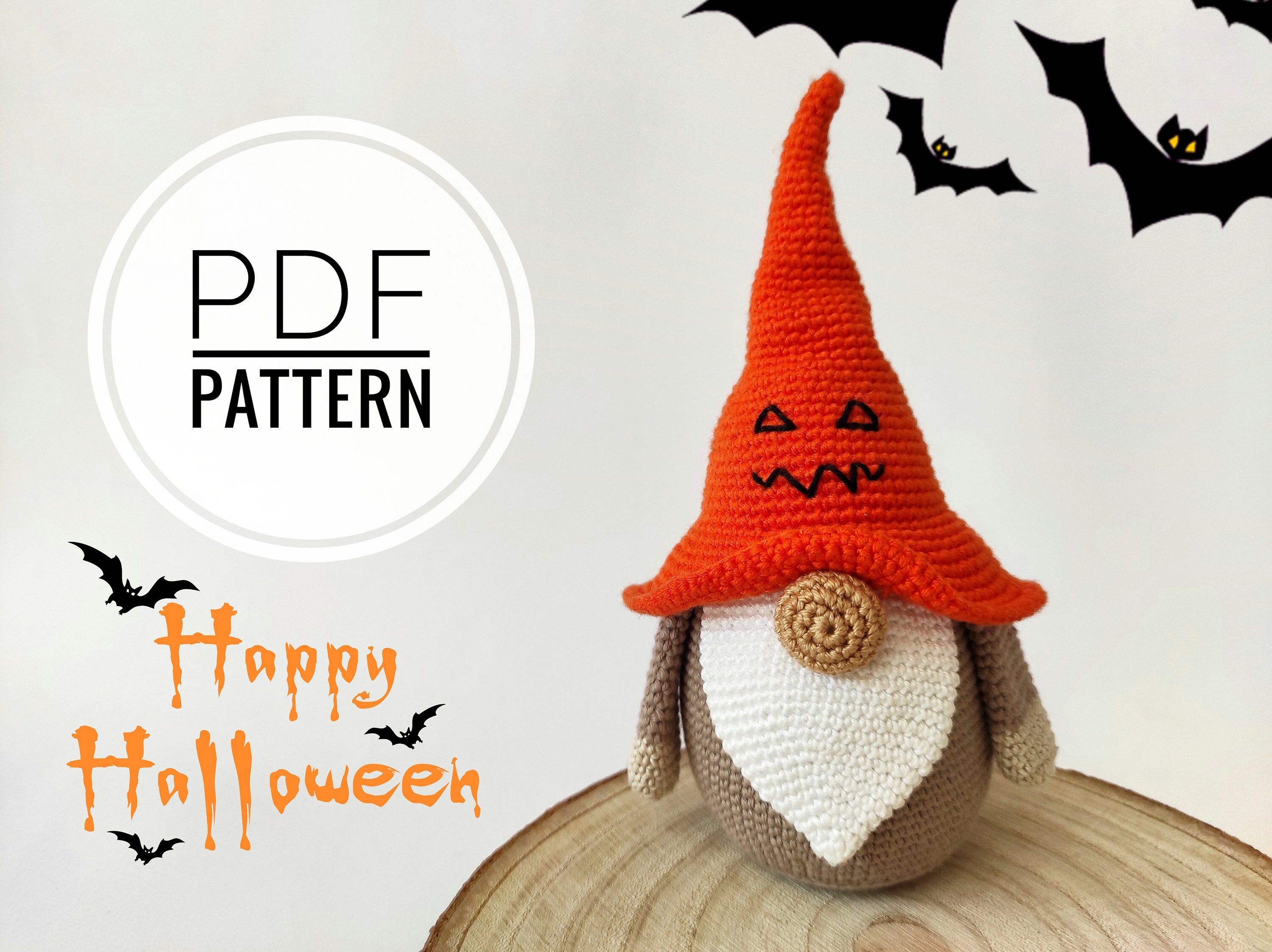 Gnome Patterns Halloween Gnomes Crochet Gnomes Handmade Gnomes - Etsy