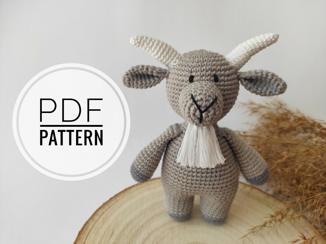 Goat Plushie Pattern Crochet Goat Amigurumi Goat Crochet - Etsy