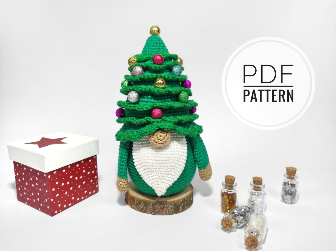 Christmas Tree Gnome Crochet Pattern Christmas Gnome Winter Gnome ...