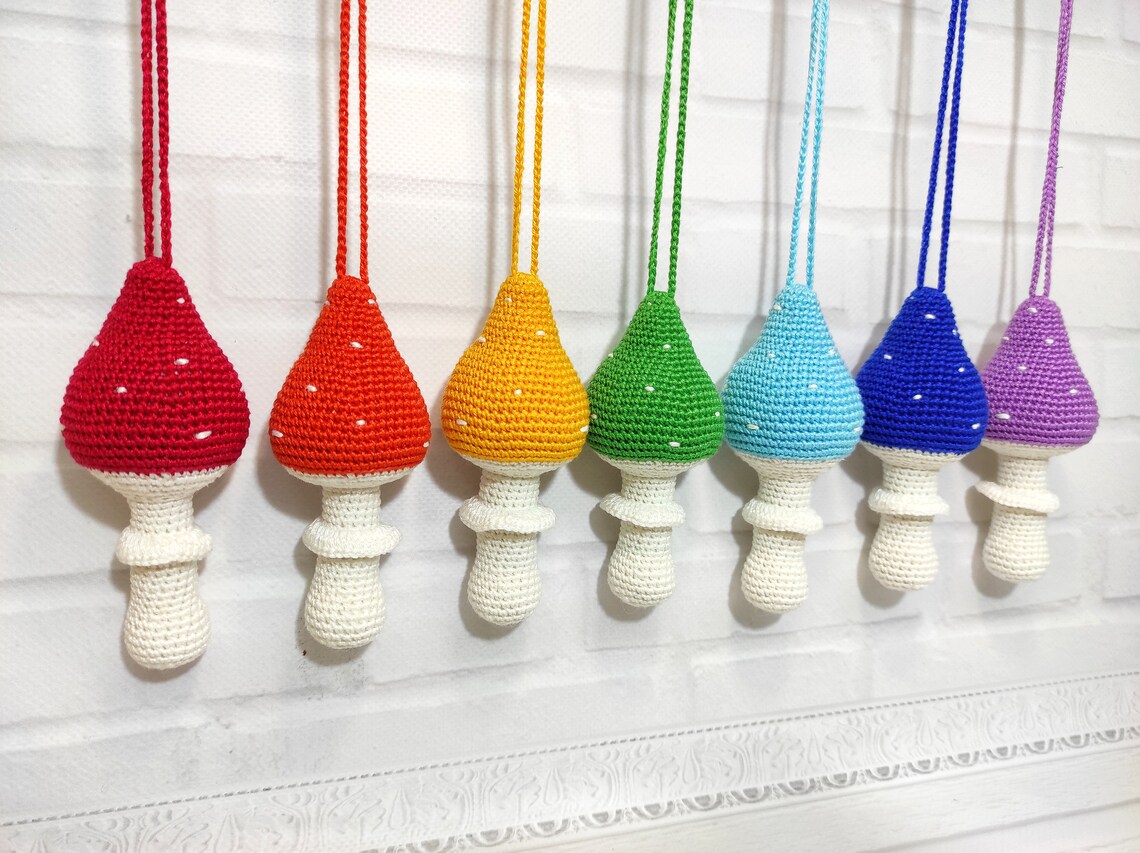 Mushroom Plush Mushroom Toy Baby Gym Toys Mushrooms Toys Wooden Baby ...