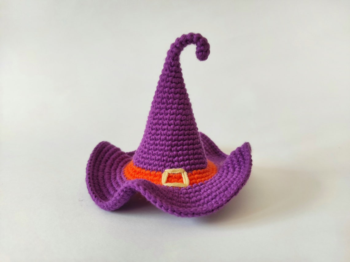 Mini Witch Hat Pattern Crochet With Hat Halloween With Hat - Etsy