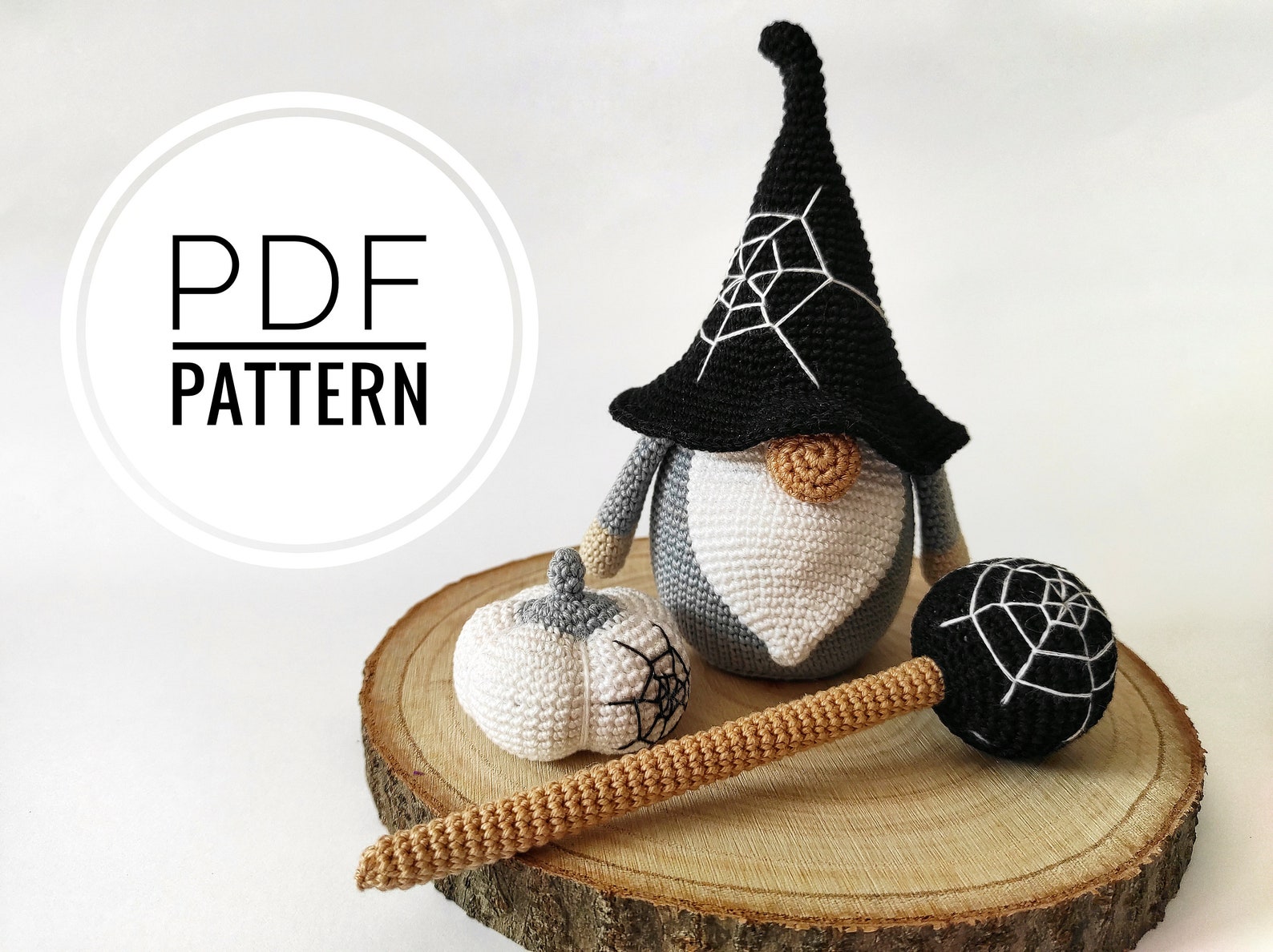 Halloween Gnome Pattern Pdf Crochet Gnome Patterns Witch Gnomes Gnome ...