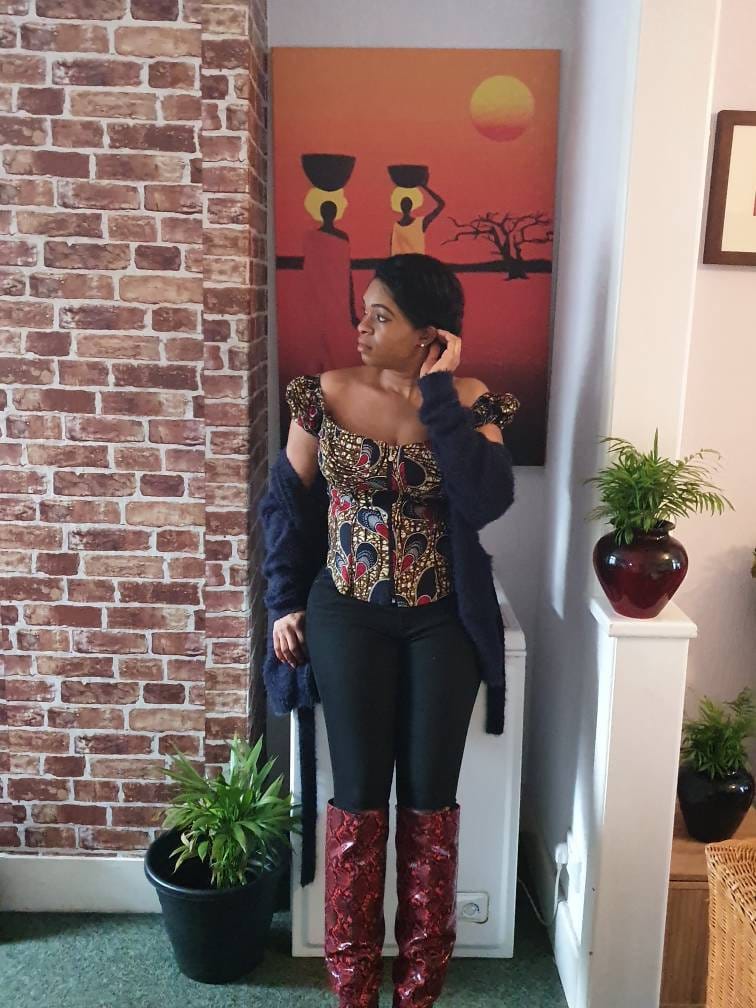 SALES : Africa Print Amina Top - Etsy