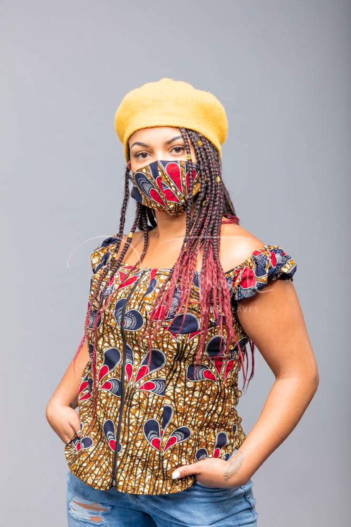 SALES : Africa Print Amina Top - Etsy