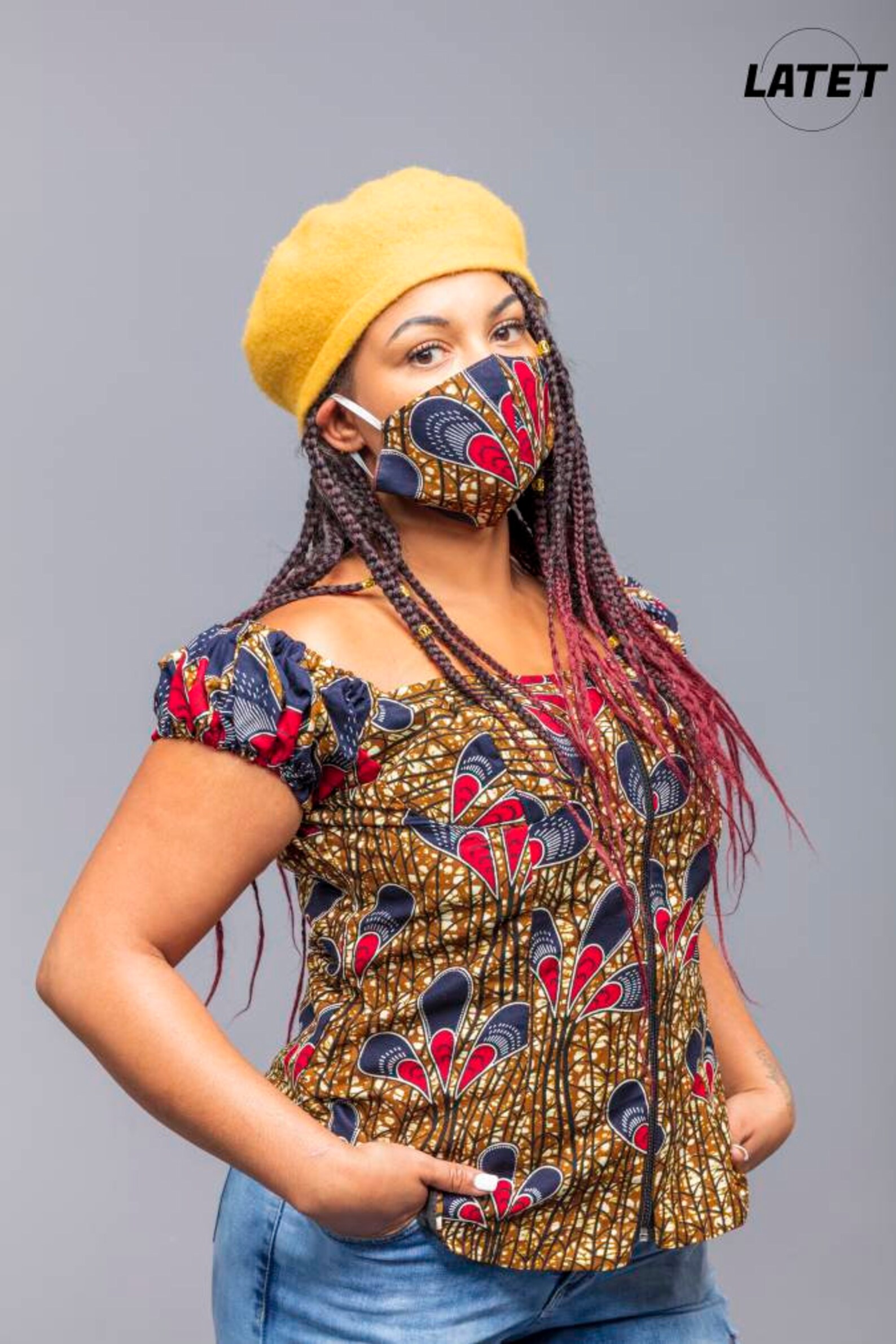 SALES : Africa Print Amina Top - Etsy