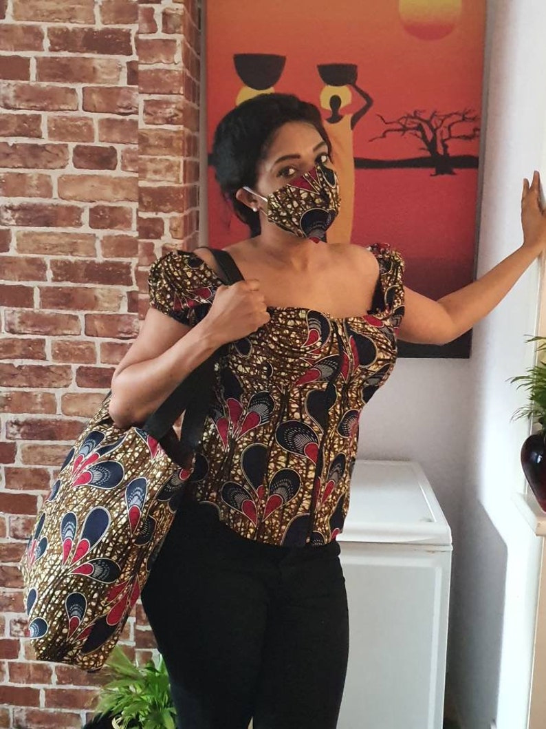 SALES : Africa Print Amina Top - Etsy