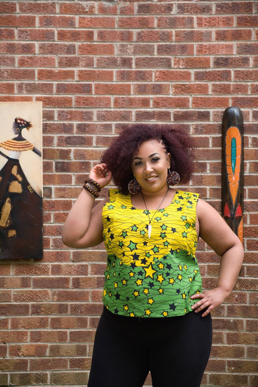 SALES! African Print Suzie Shell Top/ African Clothing/ Tops - Etsy