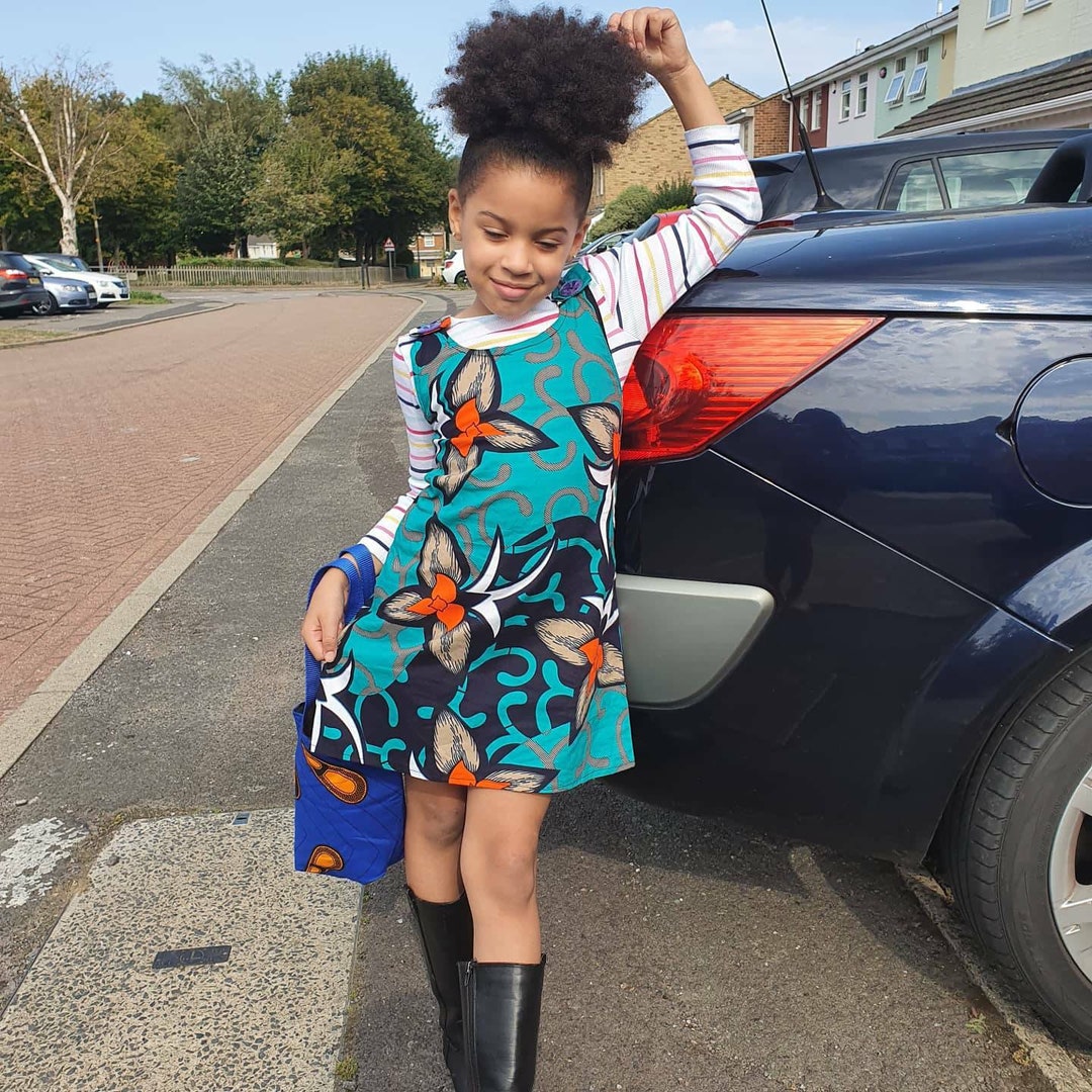 SALES: Little Girl's Pinafore Dress, Africa Print - Etsy