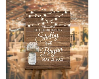 Rustic Wedding Signs | Etsy