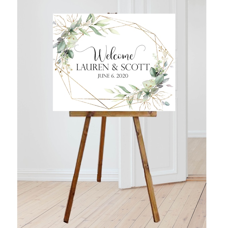 WEDDING WELCOME SIGN Personalized Wedding Decor Custom - Etsy